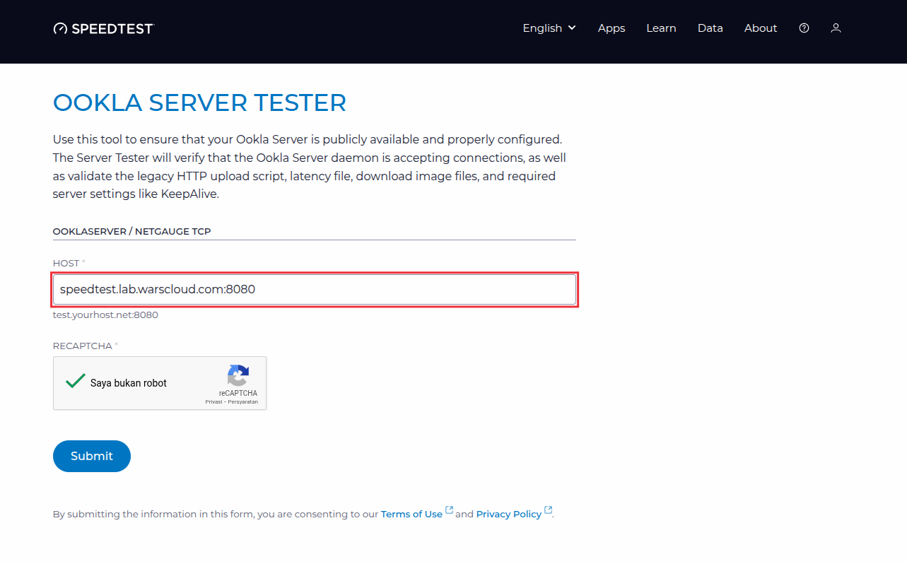Membuat Speedtest Server Ookla – Blog Warscloud